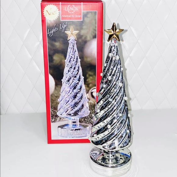 Lenox | Holiday | Lenox Mercury Glass Lit Christmas Tree Nib | Poshmark